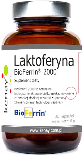 Kenay Laktoferyna BioFerrin 264mg 30kaps vege - suplement diety Aktywne ...