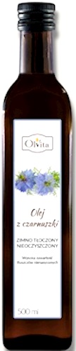 OlVita Olej z czarnuszki egipskiej tłoczony na zimno nieoczyszczony 500ml NNKT Egipt - Sklep ...
